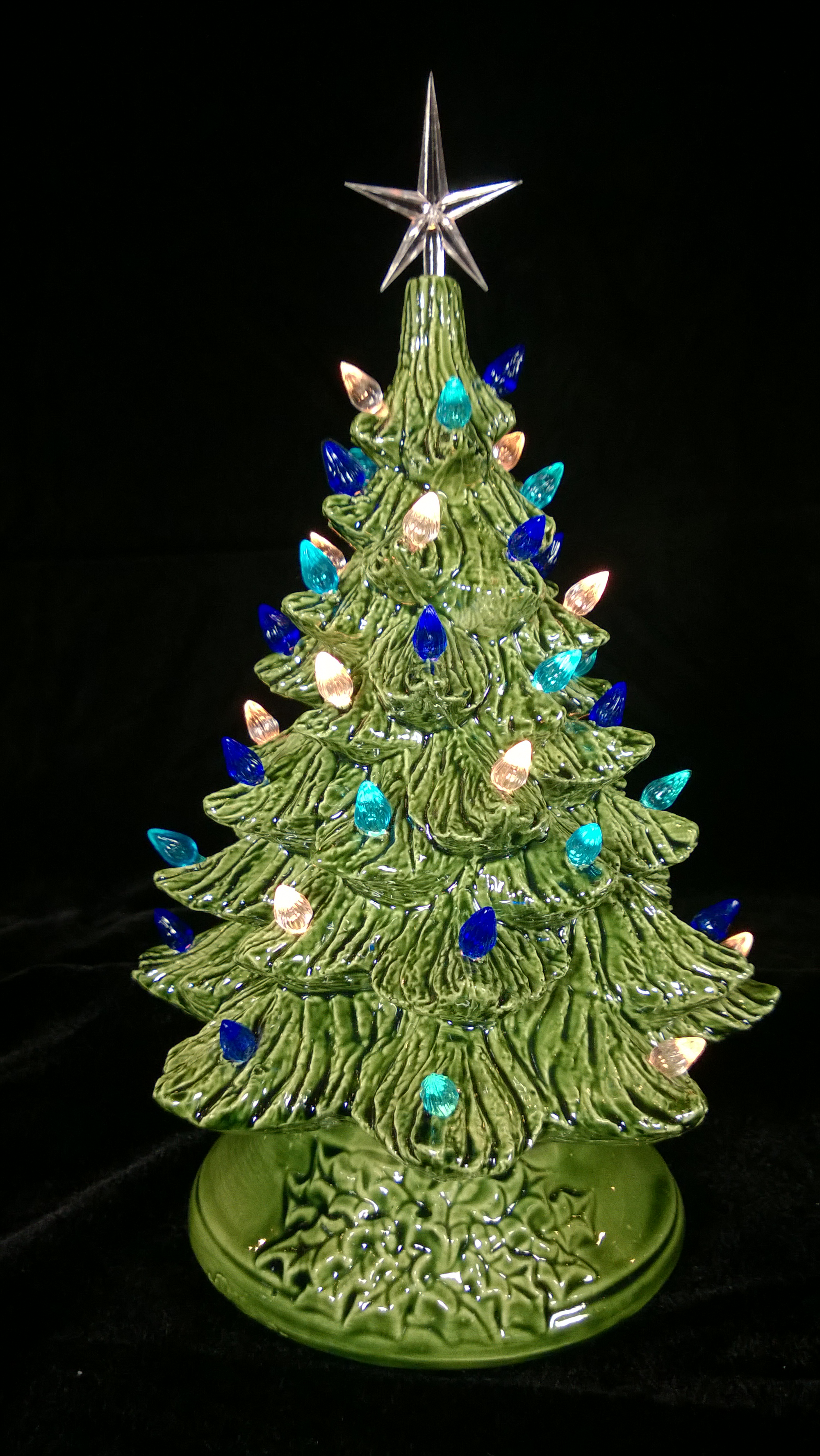 Blue Trio – Top Notch Ornaments and Ceramic Trees